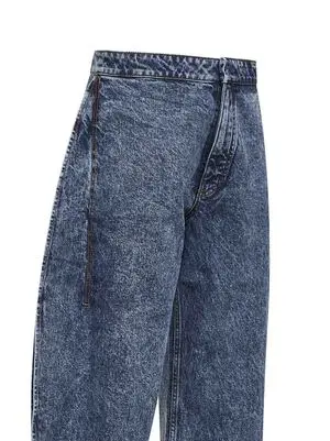 Alaïa Blue Snow Denim Petal Jeans - Multicolor