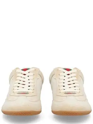 Gucci Calfskin Shift Sneakers - White