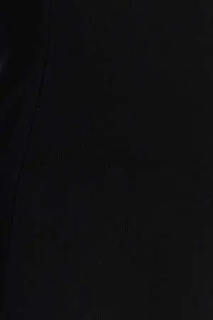 FERRAGAMO Black Ribbed Knit Dress With Asymmetrical Cut-out