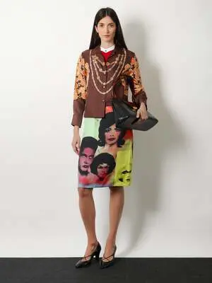 Versace Red V-neck T-shirt - Multicolor