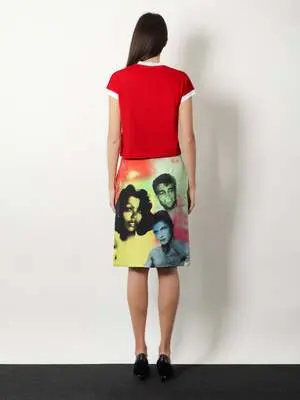 Versace Red V-neck T-shirt - Multicolor