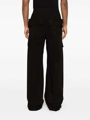 Rick Owens Cotton Drawstring Trousers - Black