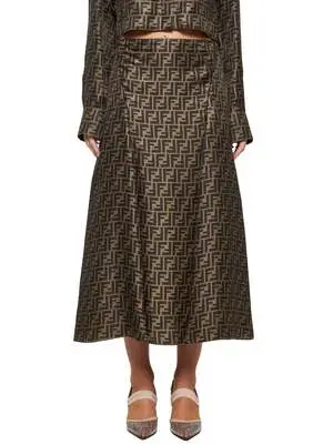 Fendi Ff Maxi Skirt