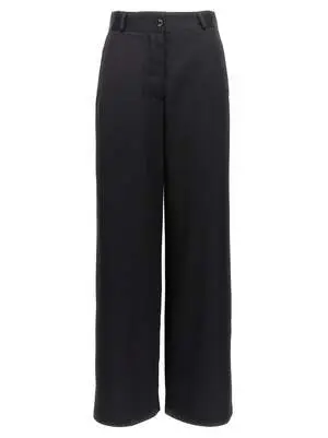 JIL SANDER Wide Leg Pants - Black
