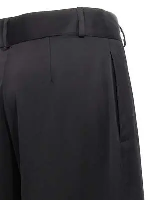 JIL SANDER Wide Leg Pants - Black