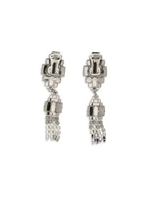 Alessandra Rich Tone Crystal Drop Earrings