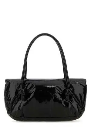 JIL SANDER Leather Knot Handle Handbag - Black