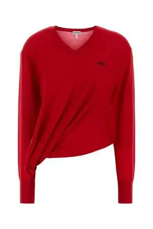 Loewe Wool Blend Sweater - Red