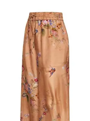 Zimmermann Floral-print Silk Habotai Patience Trousers - Multicolor