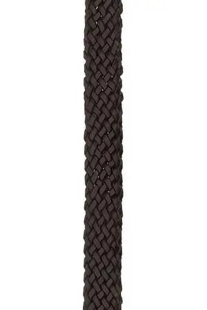 Prada Leather Woven Belt - Brown