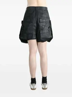 Rick Owens Cargo Shorts With Frayed Hem
