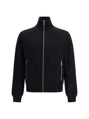 Prada Reversible Wool And Re-nylon Jacket - Black