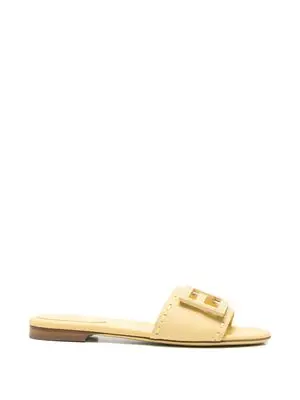 Fendi Baguette Leather Slides - Multicolor