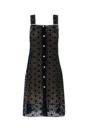 Miu Miu Macrame Lace Dress - Blue