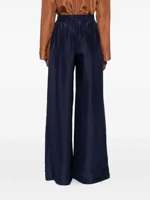 FORTE_FORTE Silk Drawstring Trousers - Multicolor