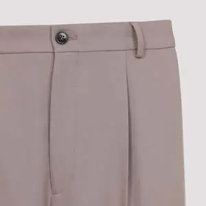 Dries Van Noten Wool Wide Leg Trousers - Multicolor