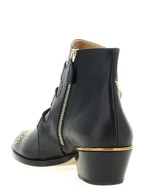 Chloé Susanna Buckled Ankle Boots - Black