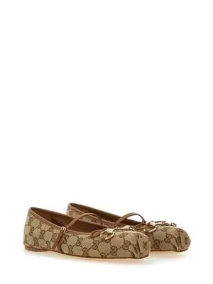 Gucci Ballerina Flats With Horsebit Detail