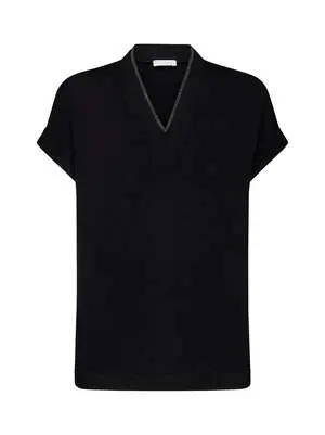 Brunello Cucinelli T-shirt With Precious Neckline