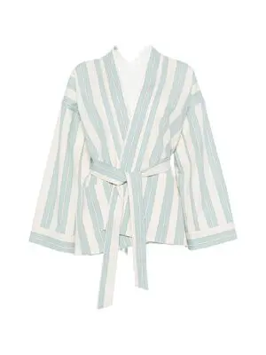 FORTE_FORTE Striped Kimono Jacket - Multicolor