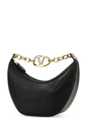 Valentino Garavani Vlogo Moon Hobo Handbag - Black