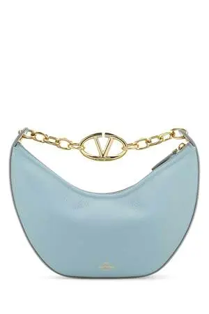 Valentino Garavani Small Vlogo Hobo Handbag - Blue