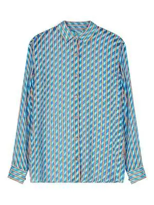 Dries Van Noten Striped Shirt - Blue