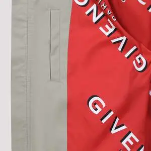 Givenchy Cotton Twill Jacket With Leather Collar - Multicolor