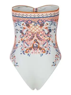 Zimmermann Aster Scarf Detail One Piece Swimsuit - Multicolor