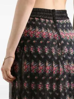 Dolce & Gabbana Floral Lace Midi Skirt