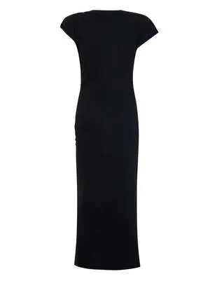 Isabel Marant Étoile Black Cotton Jersey Nadela Long Dress - Multicolor