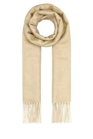 Prada Sand Silk Blend Scarf - Brown