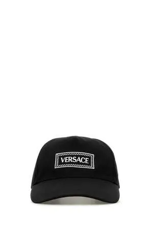 Versace Cotton Baseball Cap - Black