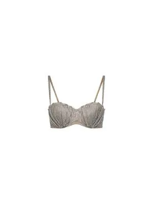 Giuseppe Di Morabito Silver Crystal Balconette Bra - Multicolor