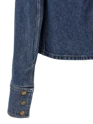 Balmain Cropped Denim Jacket