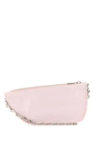 Burberry Pastel Leather Micro Shield Shoulder Bag - Pink