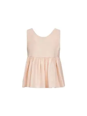 Chloé Sleeveless Fluid Top In Crêpe De Chine