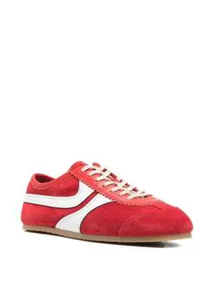 Dries Van Noten Suede Lace-up Sneakers - Red