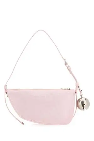 Burberry Leather Knight Small Shoulder Bag - Pink