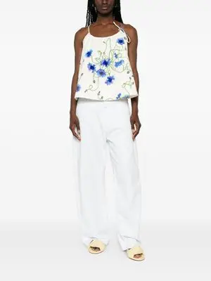Stella McCartney Embroidered Cotton Top - Multicolor