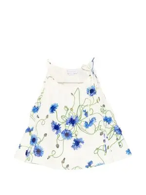 Stella McCartney STELLA MCCARTNEY Embroidered Cotton Top Multicolor