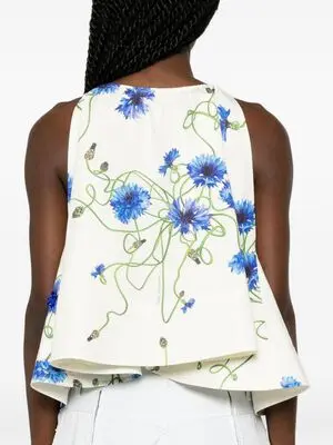 Stella McCartney Embroidered Cotton Top - Multicolor