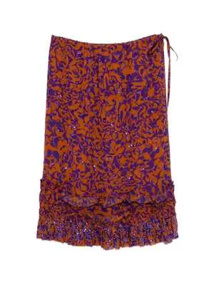 Dries Van Noten Printed Viscose Skirt - Multicolor