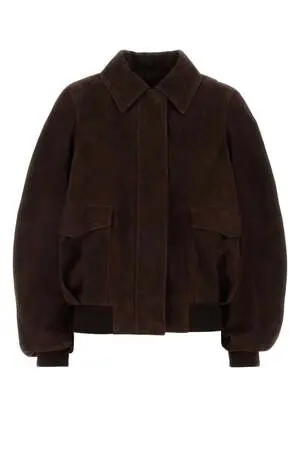 Loewe Chocolate Suede Jacket - Brown