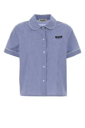 Miu Miu Embroidered Cotton Shirt