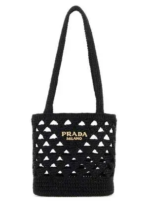 Prada Woven Handbag - Black