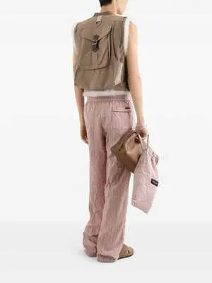Dolce & Gabbana Striped Wrinkled Effect Trousers - Multicolor