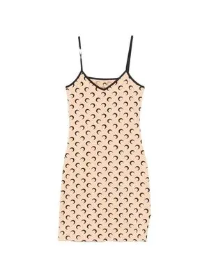 MARINE SERRE Moon Print Mini Dress - Multicolor