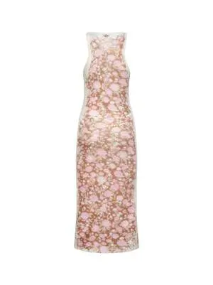 DIESEL® Ribbed Knit M-blom Printed Midi Dress - Multicolor
