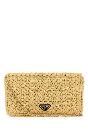 Prada Raffia Crossbody Bag